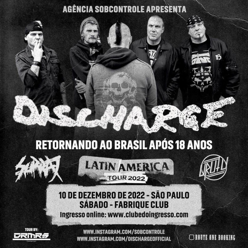 Discharge retorna ao Brasil após 18 anos com shows em São Paulo e ...