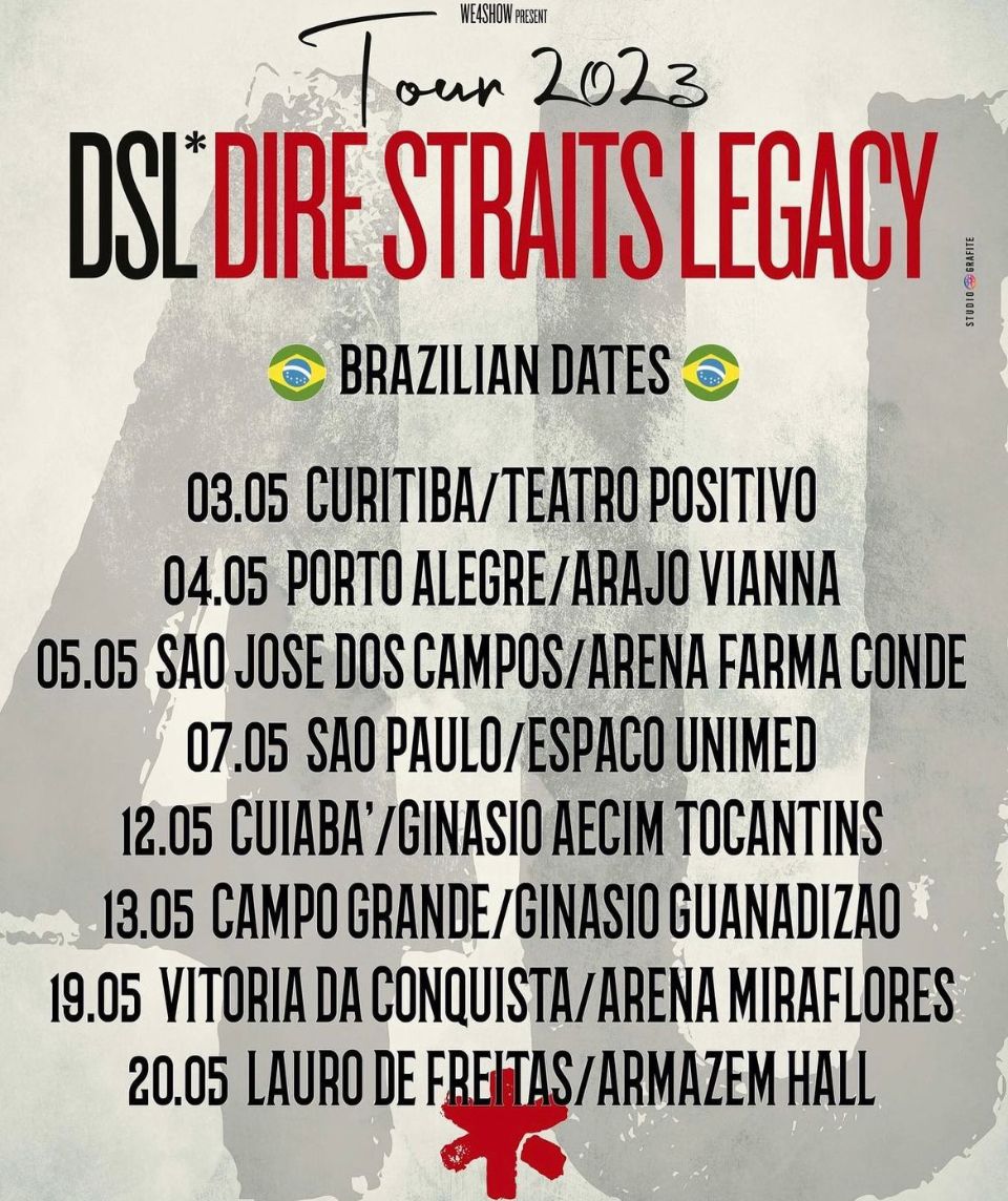 Dire Straits Legacy no Brasil em maio || ONSTAGE || Official Website